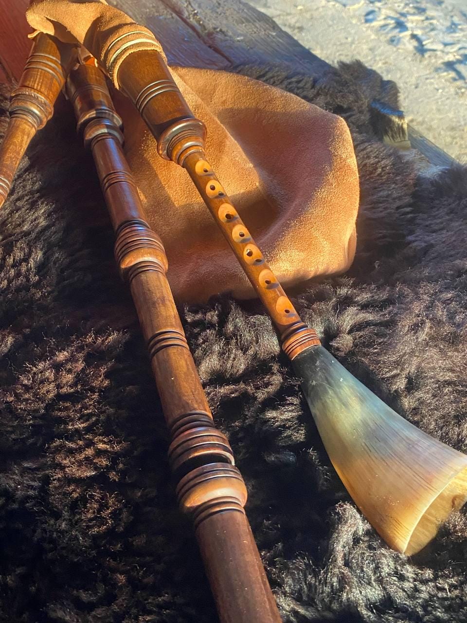 Eastern European Bagpipe Made of Pear Wood E or G Tuning Variations ...