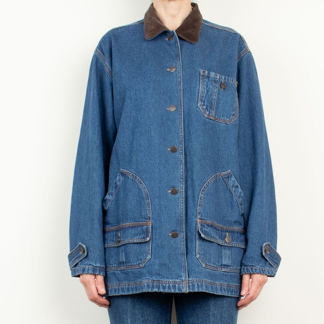 Vintage Denim Barn Jacket / Chore Coat Size L - Etsy