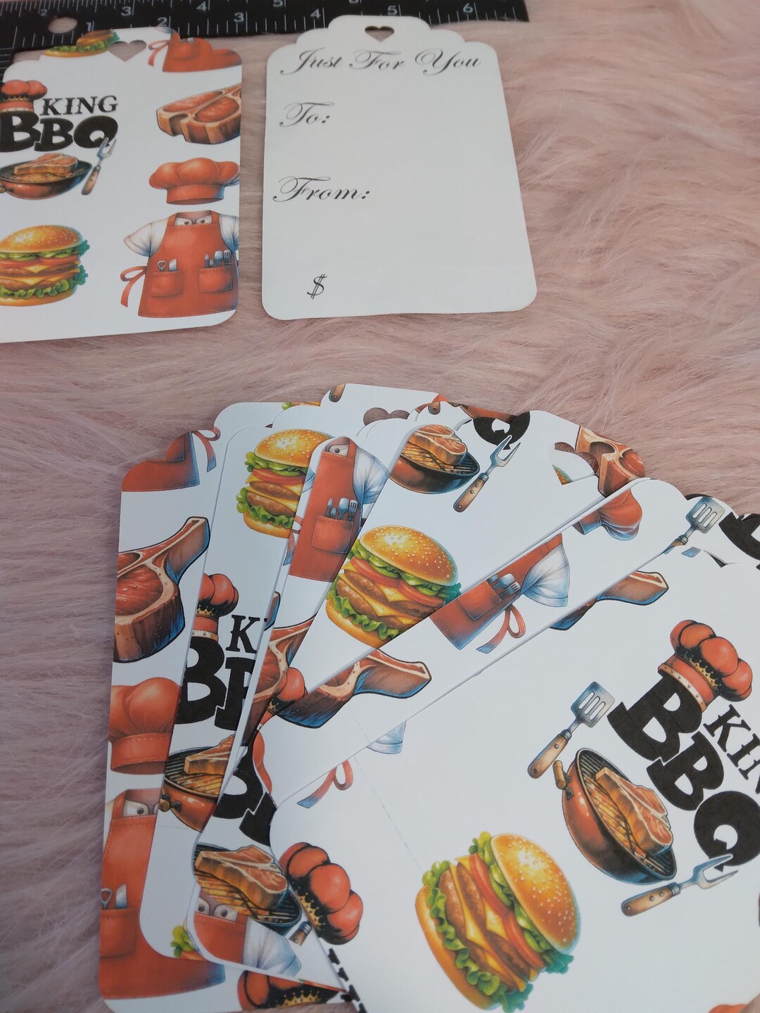 BBQ King Gift Tags – Grilling Party, Father's Day, Gift Wrap ...