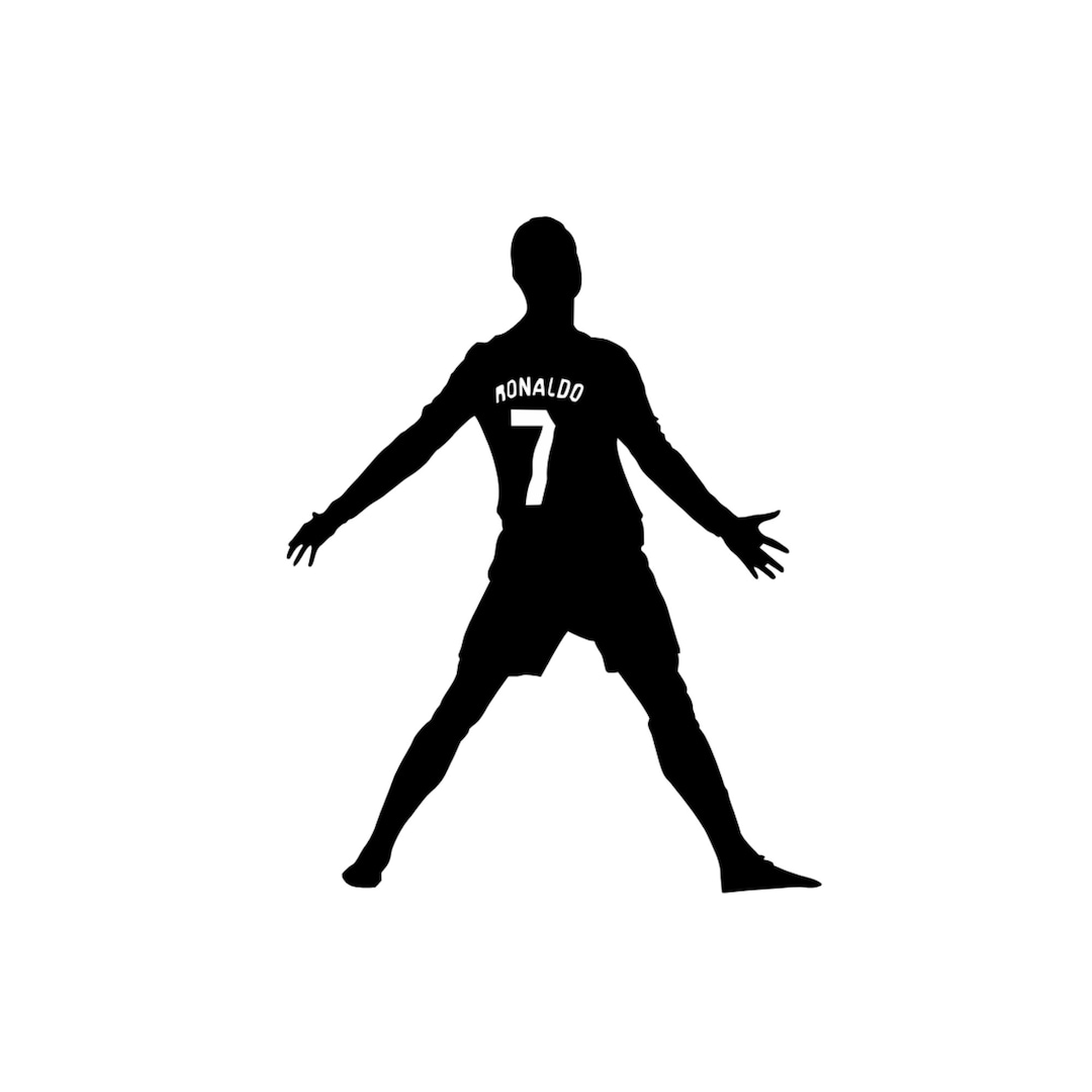 Cristiano Ronaldo Svg Png CR7 Silhouette Digital Download - Etsy
