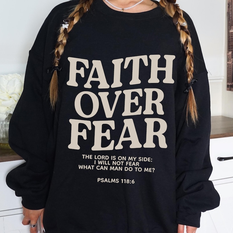 Mens Svg Faith Over Fear - Etsy