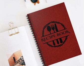 Recipe Book, Small Spiral Notebook "recipes" - Etsy
