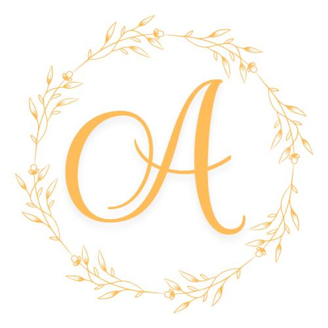 Vintage Monogram Scripted Alphabet, Letters A-Z, Gold Monogram, Gold ...