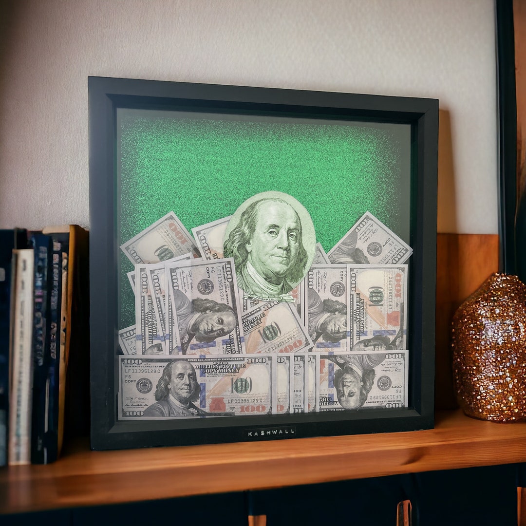 12x12 Stunning Money Shadow Box Wall Decor - Etsy