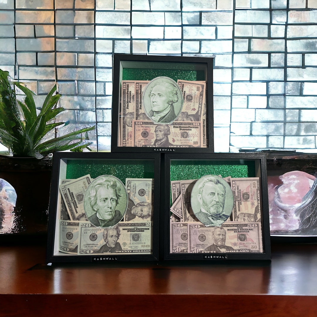 3 Piece Stunning Money Shadow Box Wall Decor - Etsy