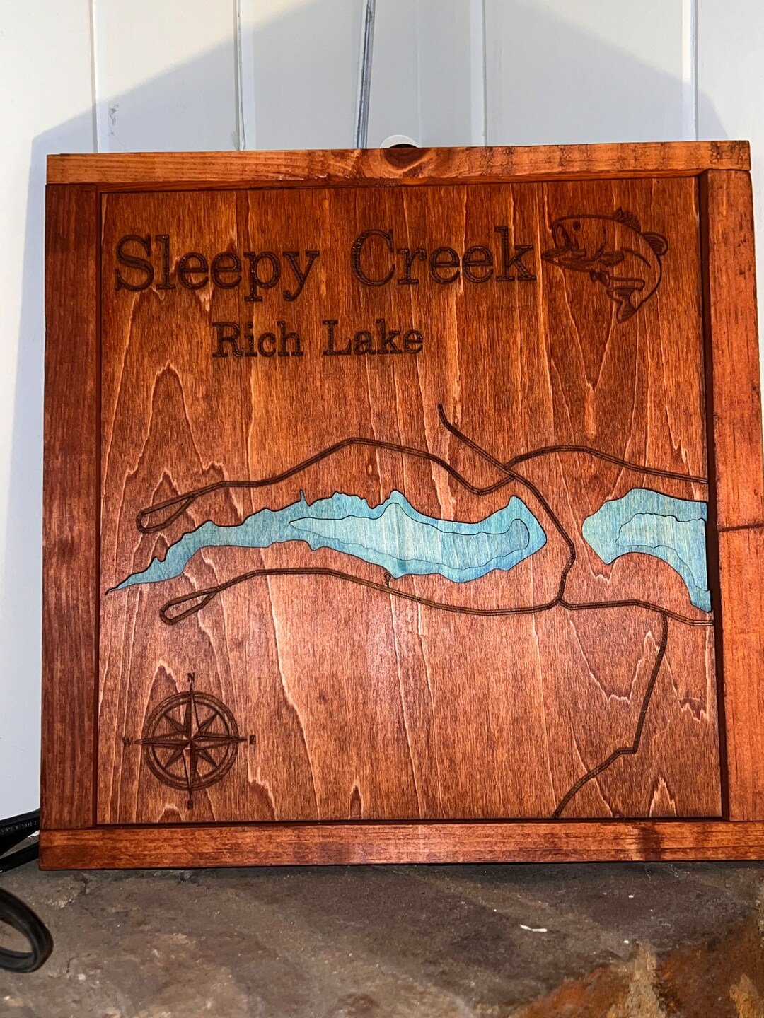 Custom 3D Wooden Geographical Signs - Hand Stained, Personalized ...