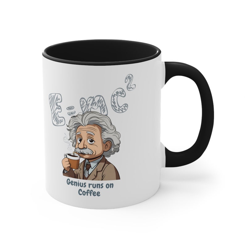Einstein-themed Coffee Cup Cute 11oz Mug for Daily Use Ideal Scientist ...