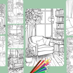 Super Cute Corner Designs of Cozy Coloring Book, Little Corner Coloring ...