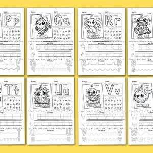 Alphabet Worksheets Coloring Book, Alphabet Coloring Pages, ABC ...