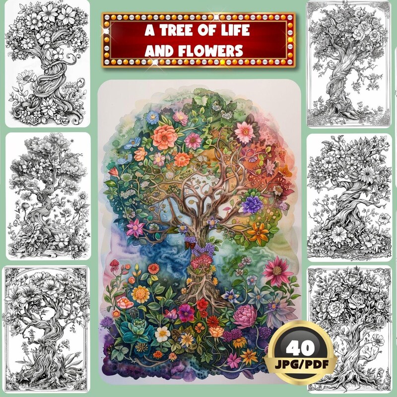 Tree of Life Book Art - Etsy