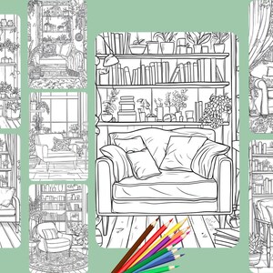 Super Cute Corner Designs of Cozy Coloring Book, Little Corner Coloring ...