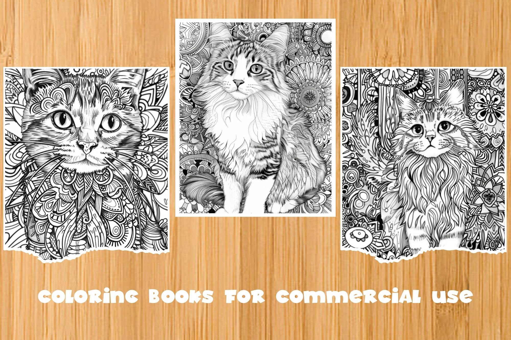 Kittens Coloring Book, Cat Coloring Page, Animal Coloring Printable ...