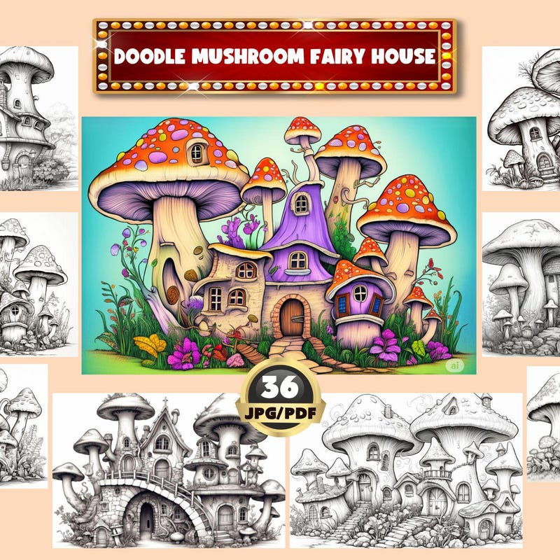 Mushroom Fairy House - Etsy