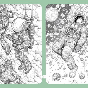 Inside the Rocket Ship Coloring, Digital Download for Adult and Kids ...