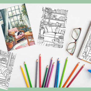 Super Cute Corner Designs of Cozy Coloring Book, Little Corner Coloring ...