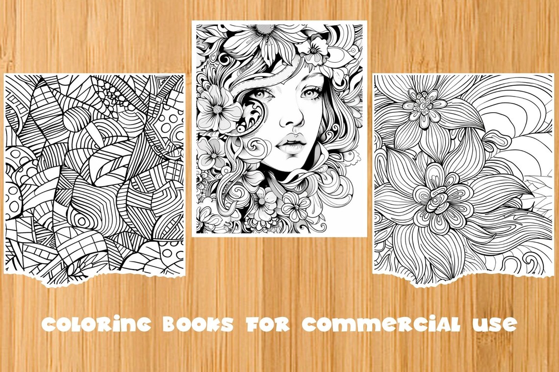 Doodle Art Coloring Book, Therapy Coloring, Instant Download, Floral ...