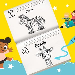 Alphabet ABC Mix Coloring Book for Kids, A to Z Worksheets Coloring ...