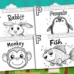 Alphabet ABC Mix Coloring Book for Kids, A to Z Worksheets Coloring ...