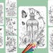 Magic Lantern Coloring Book: Flowers and Butterfly Grayscale (printable ...