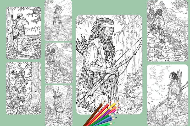 Tribal Territories Digital Coloring Book, Tribal Coloring, Indians ...