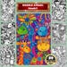 Doodle Animal Family Coloring Book, Animal Coloring, Doodle Coloring ...