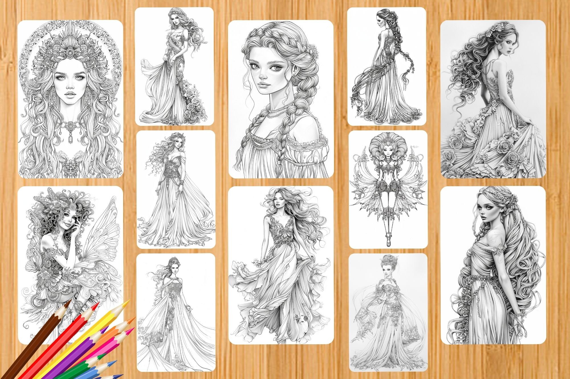 Beautiful Greek Goddess Coloring Book, Greek Goddess Coloring Page ...