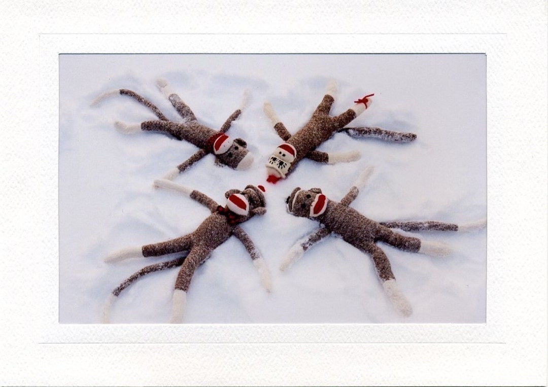 Sock Monkey Snow Angels - Etsy