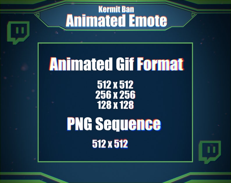 Animated Twitch Emote, Kermit Emote, Ban Emote, Funny Emote, Youtube ...