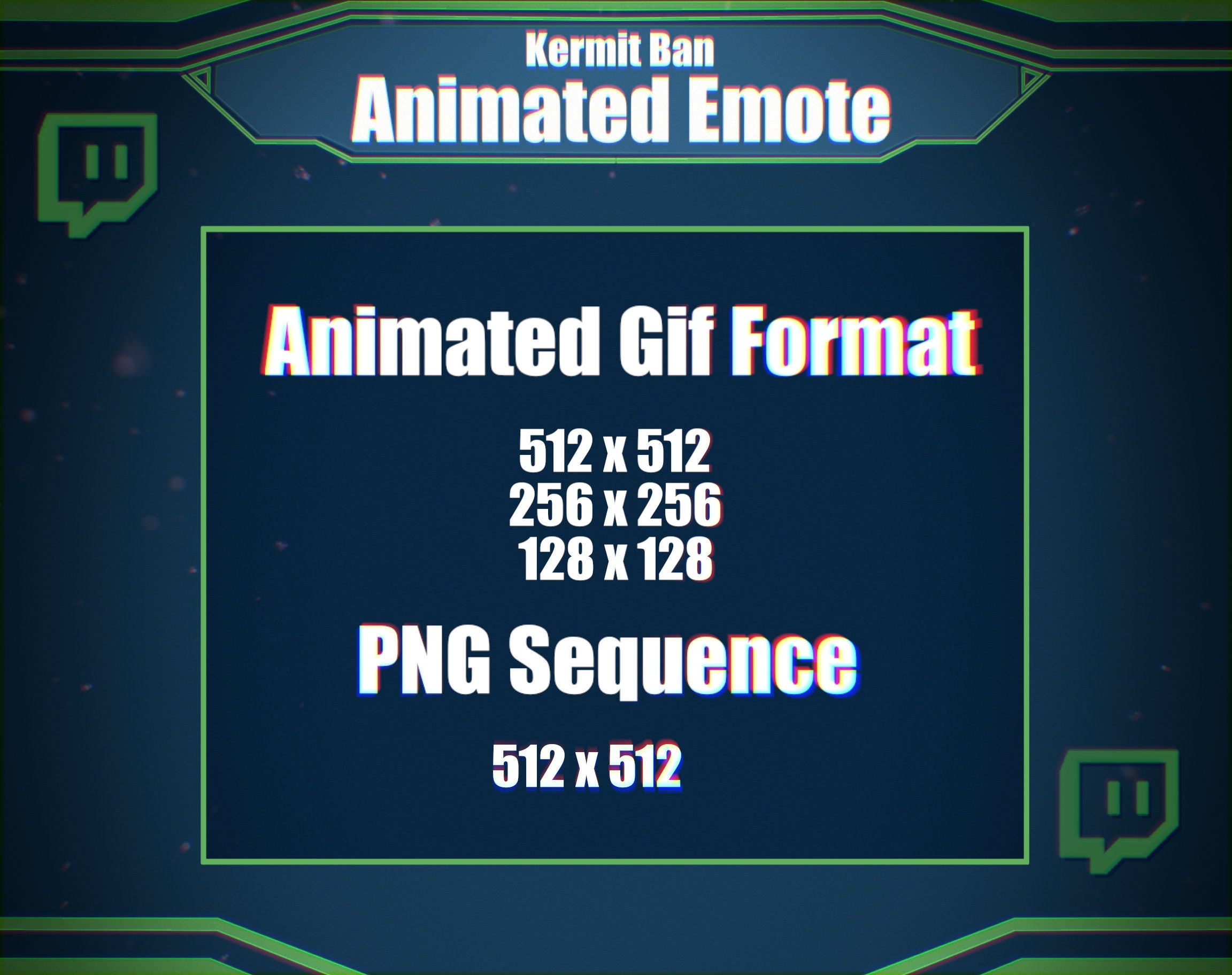 Animated Twitch Emote, Kermit Emote, Ban Emote, Funny Emote, Youtube ...