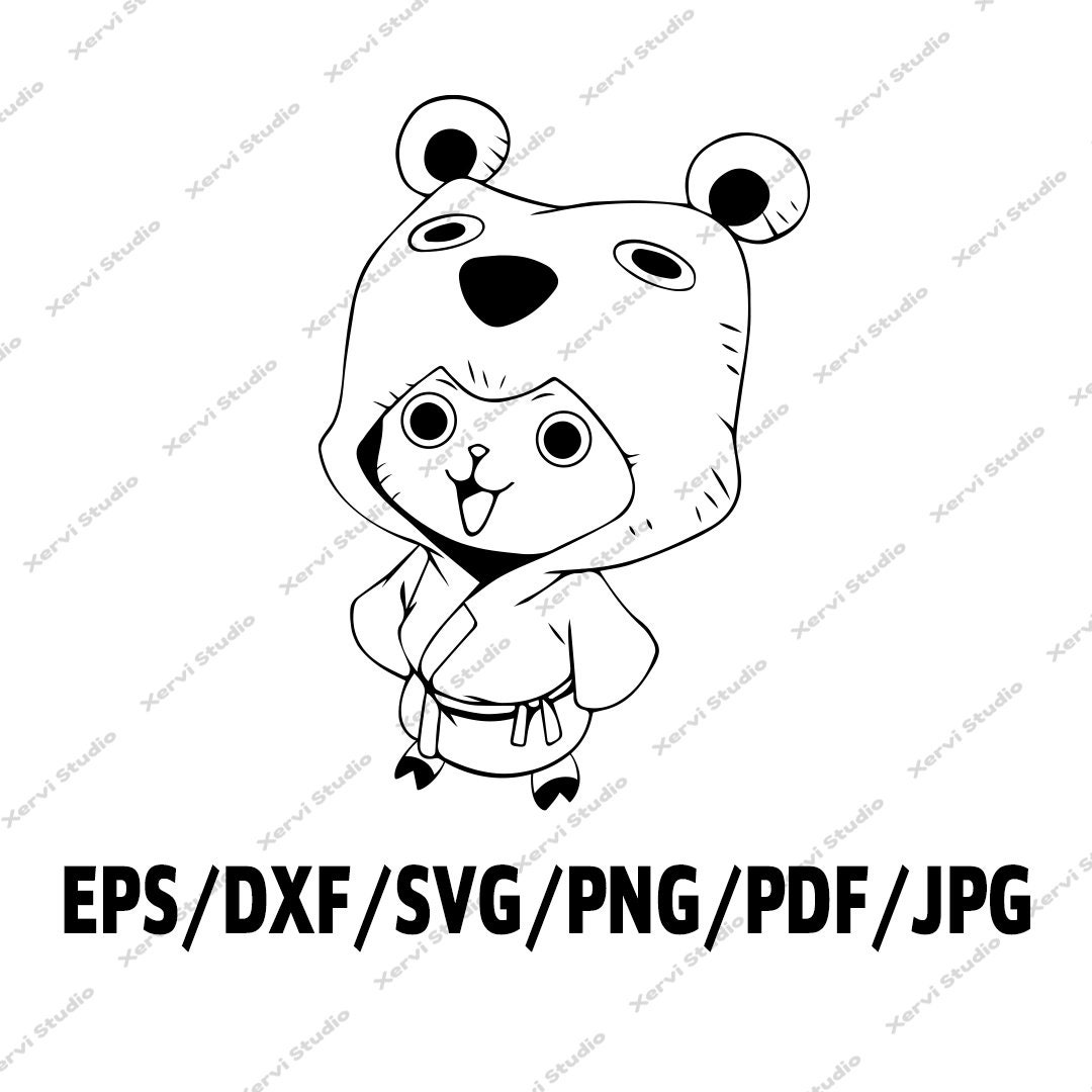 One Piece Chopper, Tony Tony Chopper Svg, Eps, Dxf, Png, Pdf, Jpg ...