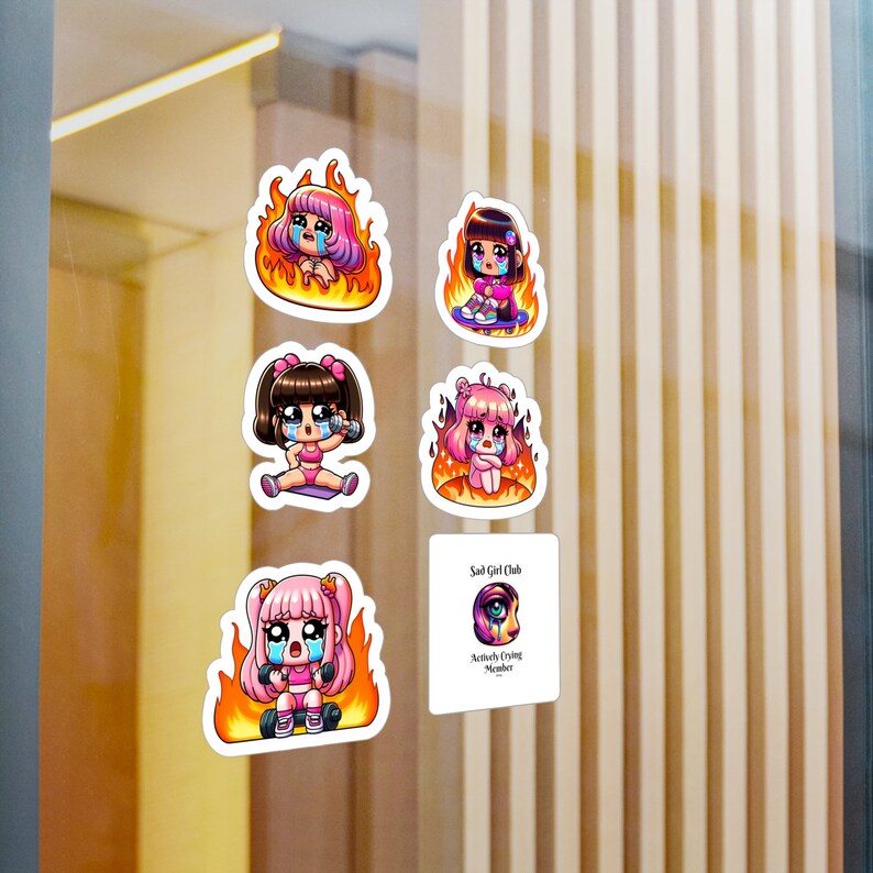 Sad Girl Club Girlies Vinyl Decals - Etsy