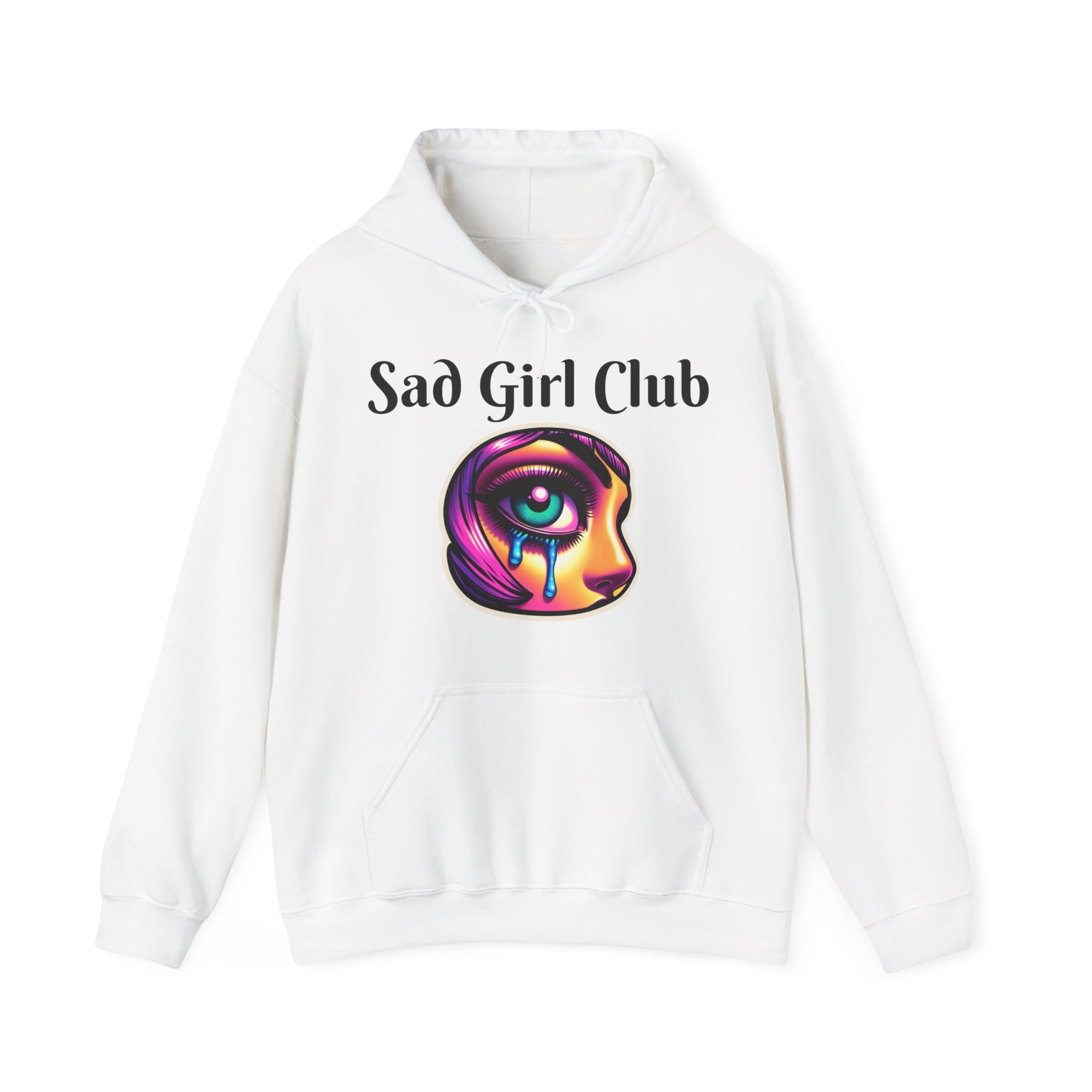 Sad Girl Club actively Crying Hoodie - Etsy