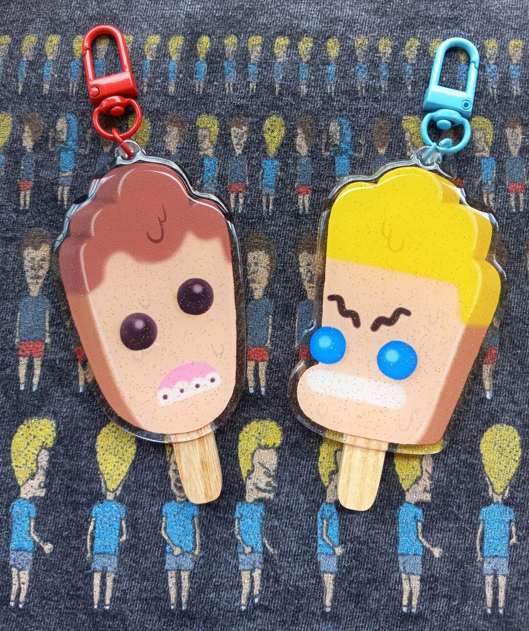 Sweet Creamy Boys Sparkle Keychains - Etsy