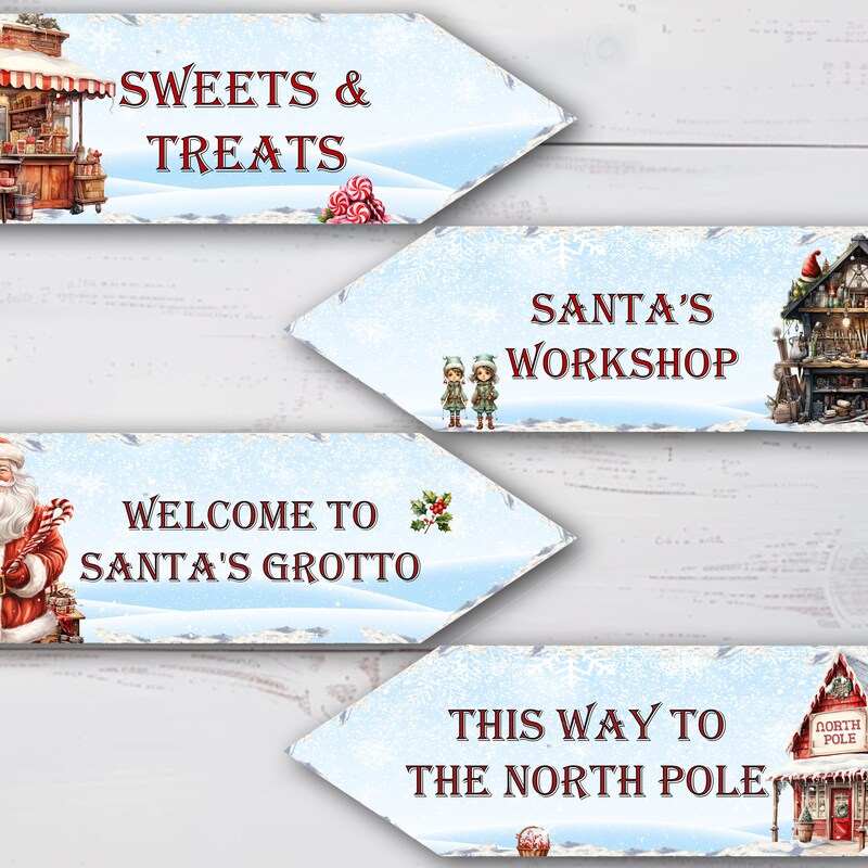 Santa's Grotto Sign - Etsy UK