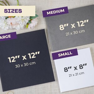 Black Photo Album Wedding Polaroid Black Paper Guest Book Black and ...