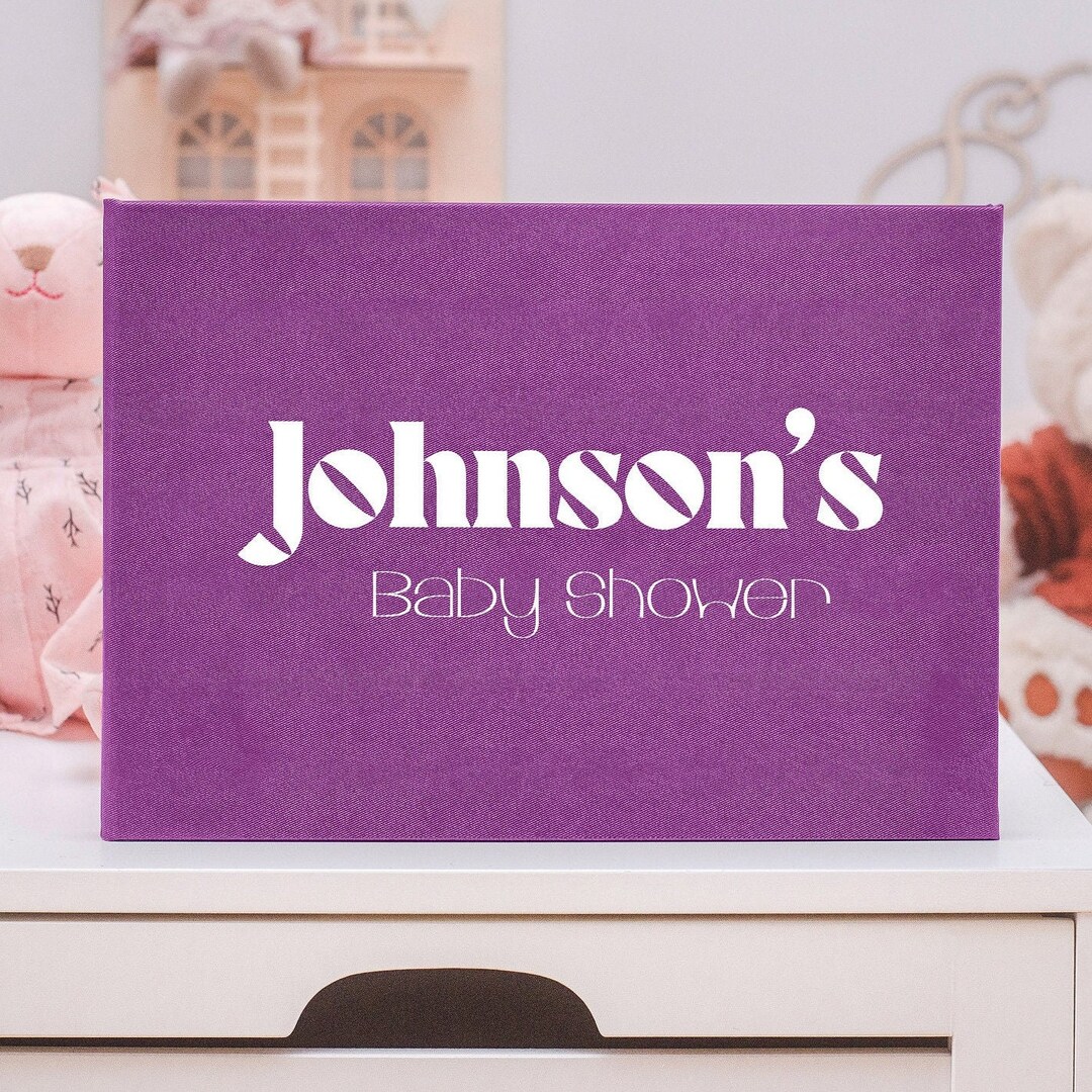 Baby Shower Photo Book Guest Book Journal Custom Letters to Baby Memory ...