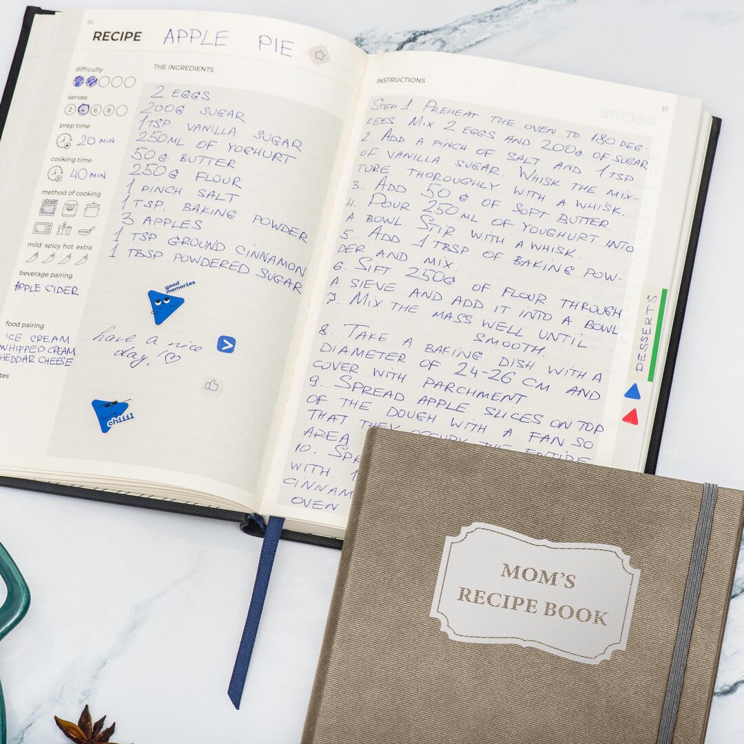 Blank Family Recipe Book Meal Planner Recipe Journal Wedding ...