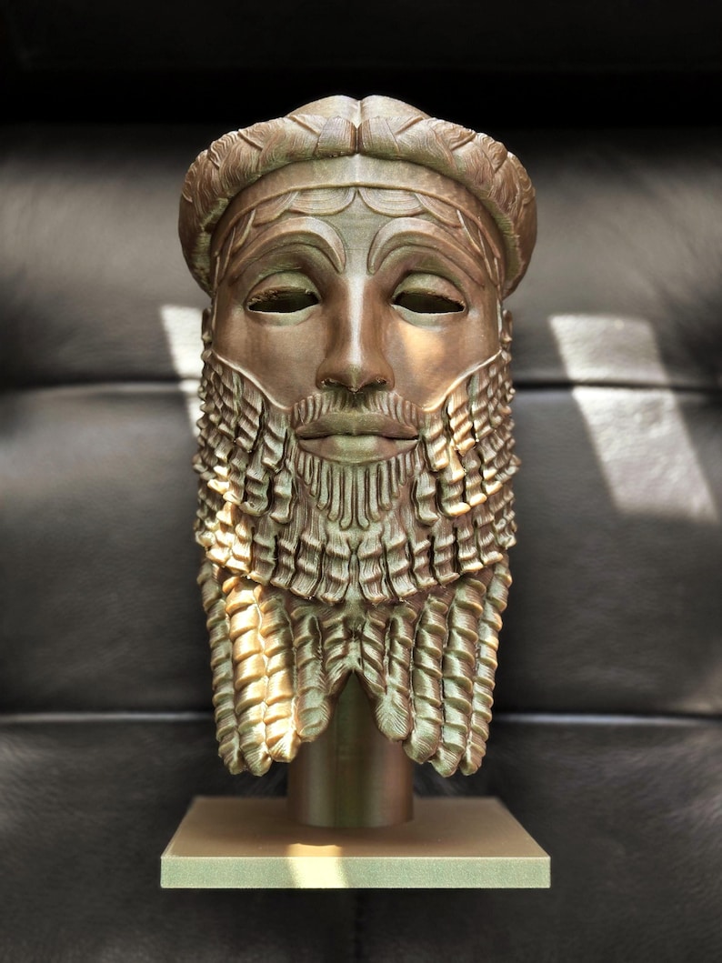 Sargon of Akkad Bust - Bronze-like Sculpture - Museum Quality Replica ...