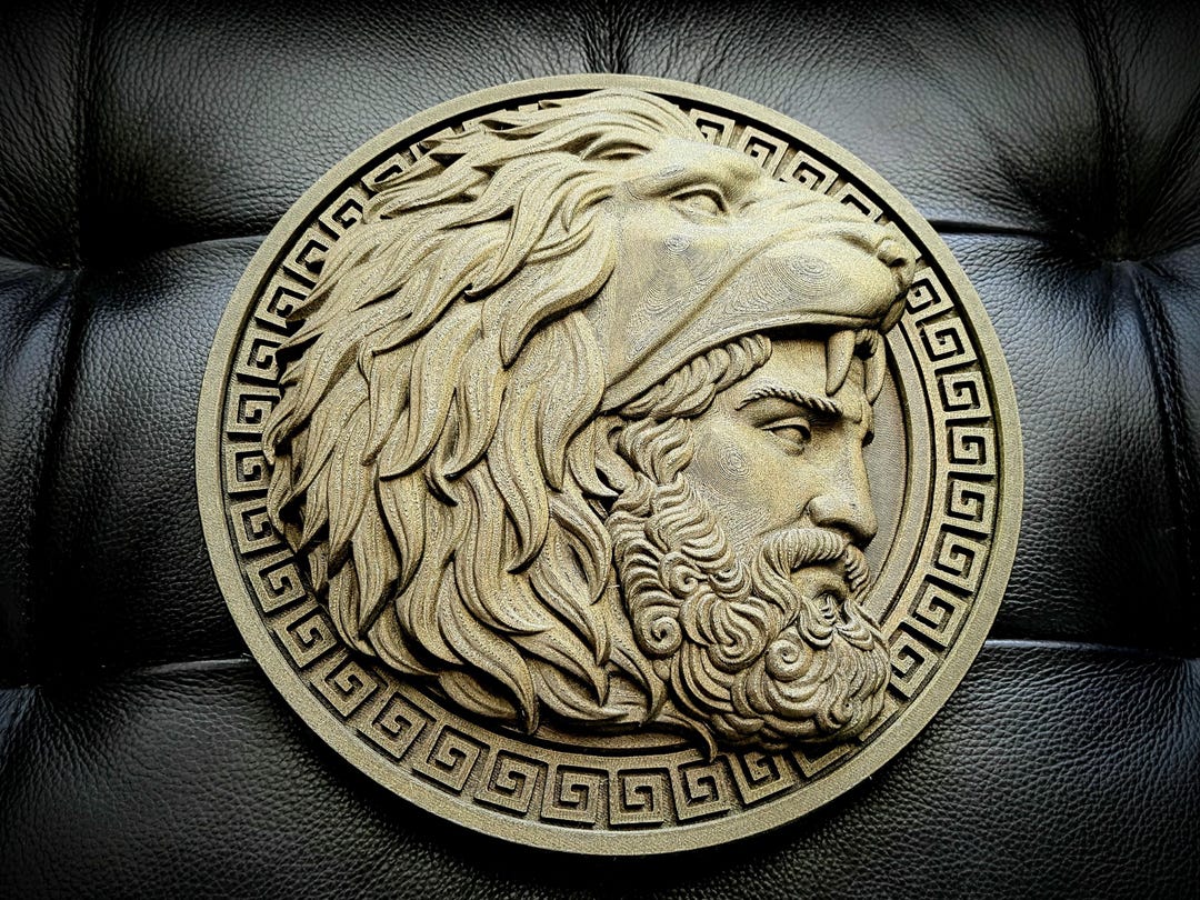 Greek Mythology Hercules Relief - Ancient Greek Wall Art - Classical ...