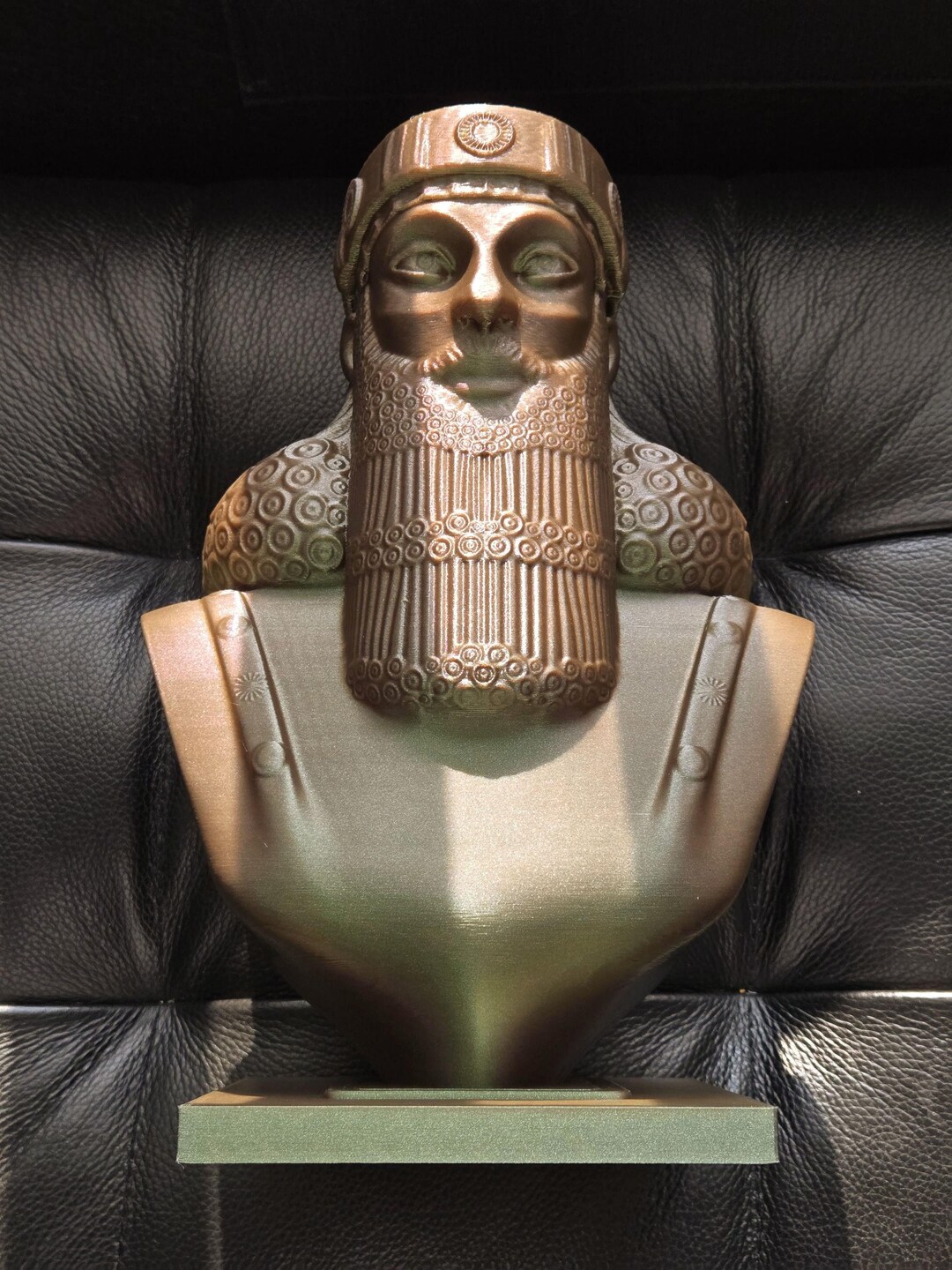 Ancient Mesopotamian King Ashurbanipal Bust Bronze-finish Figurine Neo ...
