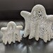 Intricate 3D Printed Lace Ghost Sculpture Cute and Spooky Unique ...