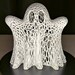 Intricate 3D Printed Lace Ghost Sculpture Cute and Spooky Unique ...