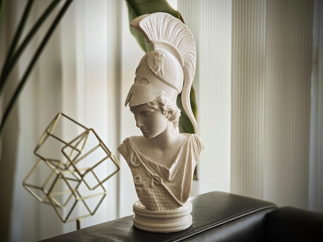 Beautiful Marble Composite Athena Bust – Greek Goddess of Wisdom and ...