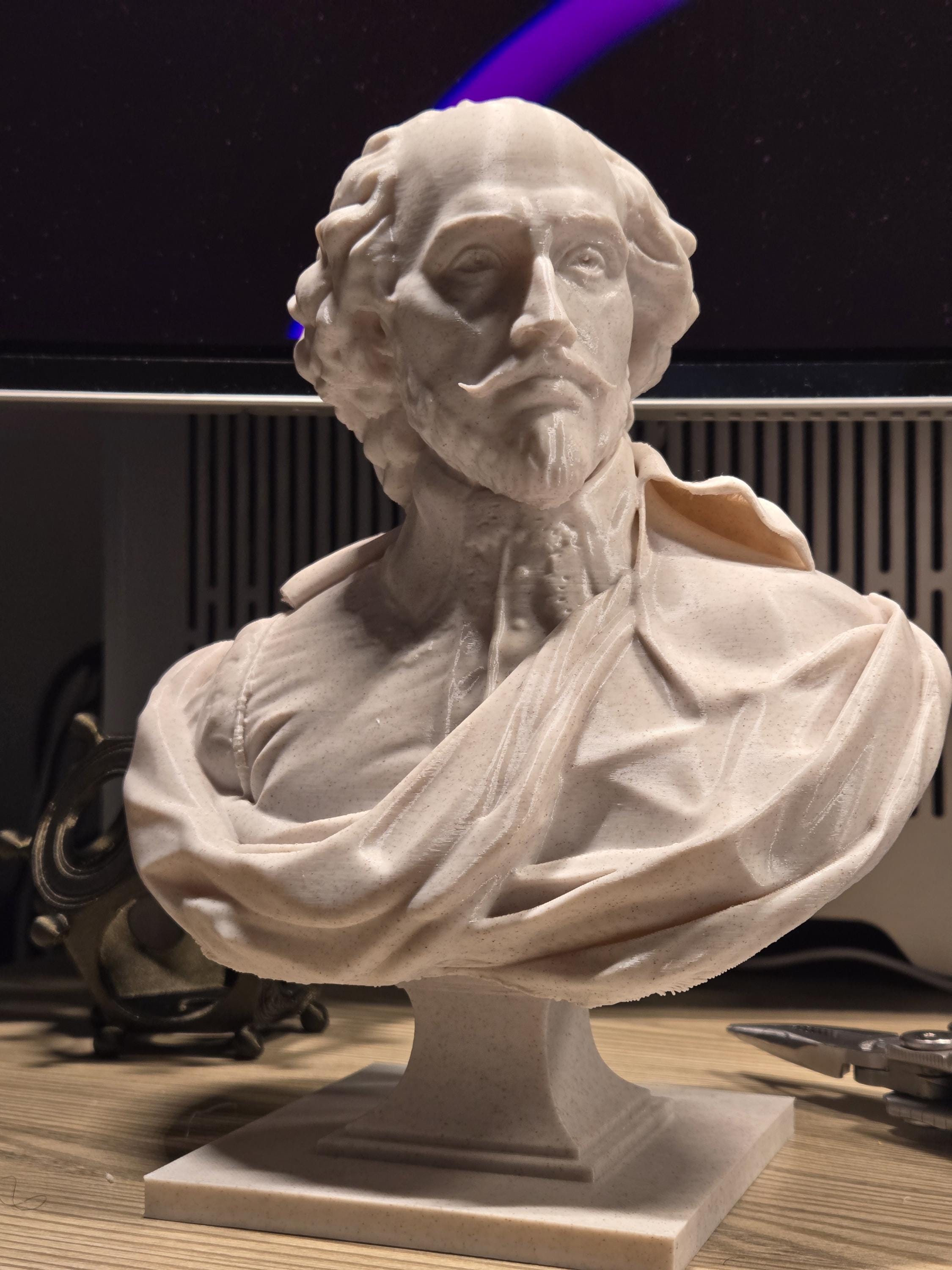 William Shakespeare Bust - Handcrafted Marble Composite Sculpture ...