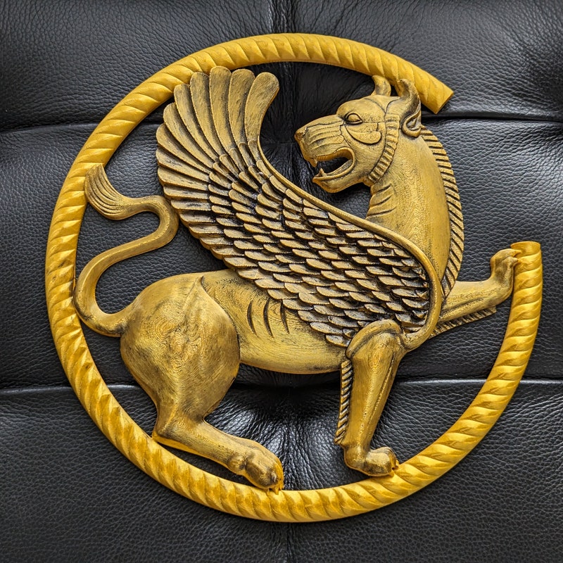 Winged Lion - Etsy