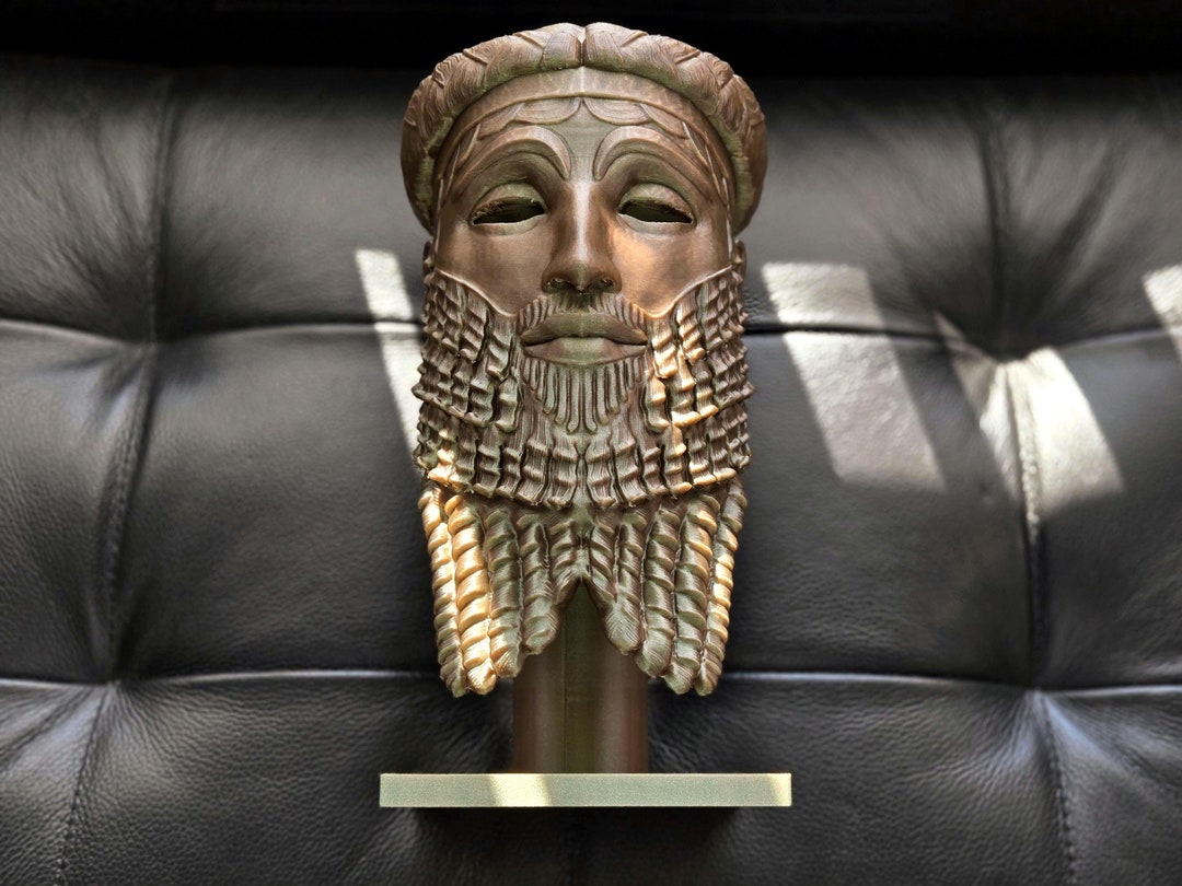 Sargon of Akkad Bust - Bronze-like Sculpture - Museum Quality Replica ...
