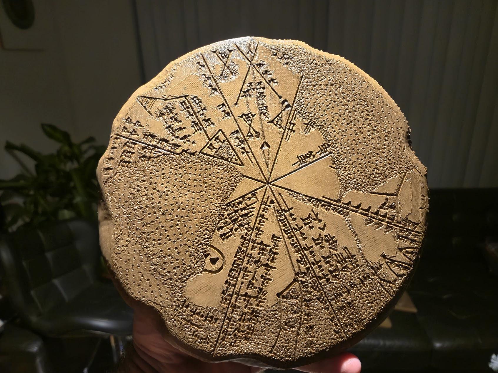 Ancient Sumerian Star Chart Replica - Ancient Mesopotamian Astronomical ...