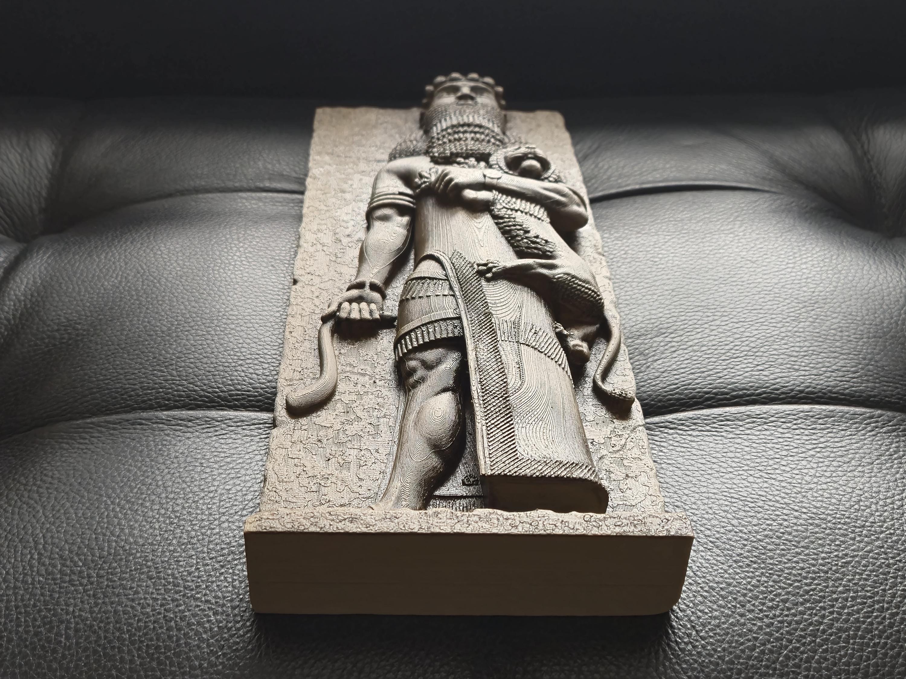 Ancient Mesopotamian Gilgamesh Relief Wall Plaque - Glazed Clay ...