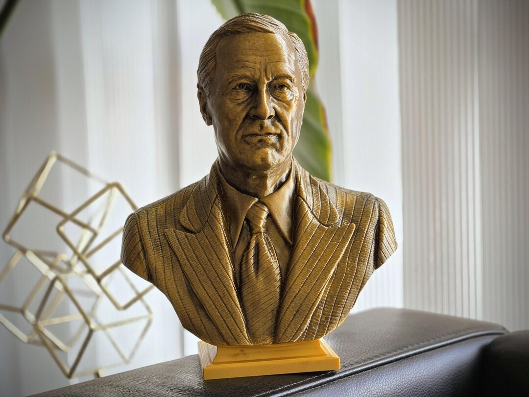 Handcrafted Golden Bust of Franklin Delano Roosevelt - 32nd US ...