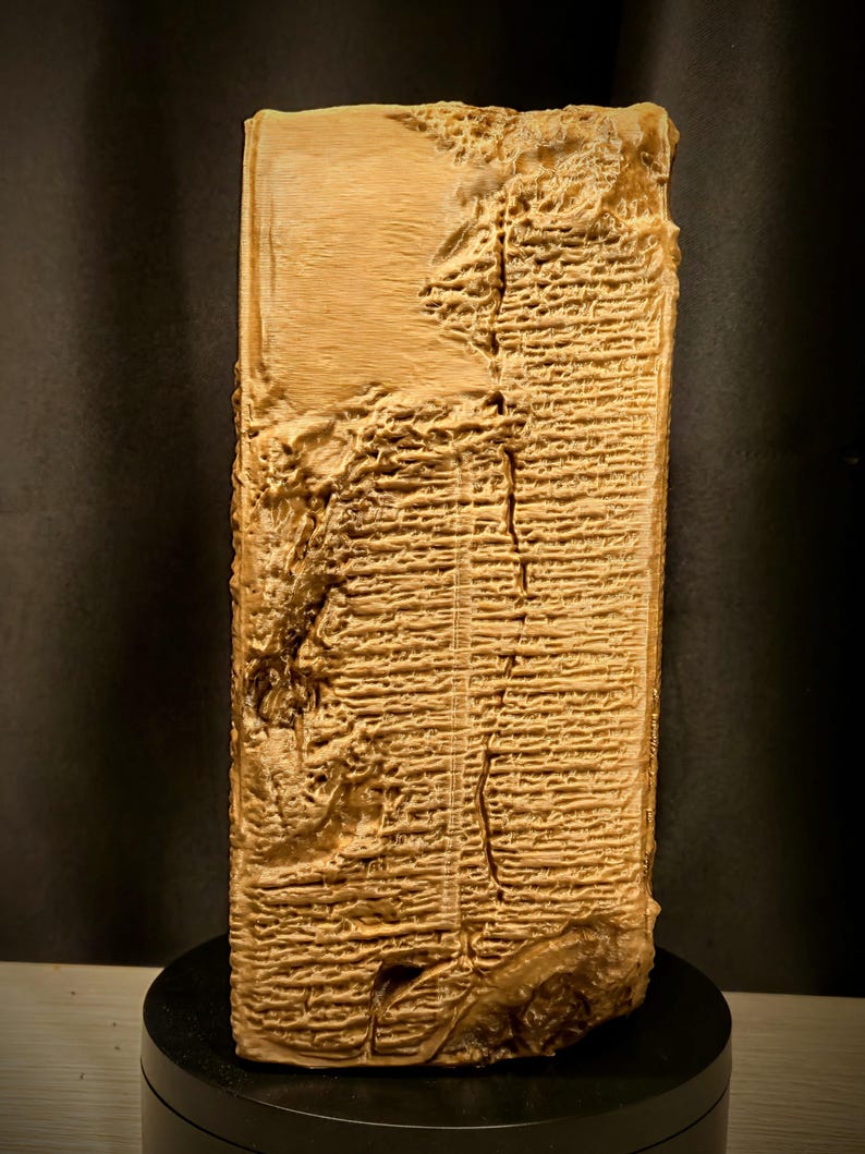 Sumerian King List Tablet Replica – Ancient Mesopotamian Cuneiform ...